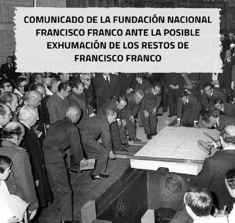 Comunicado de la FNFF ante la posible exhumación de los restos mortales ...